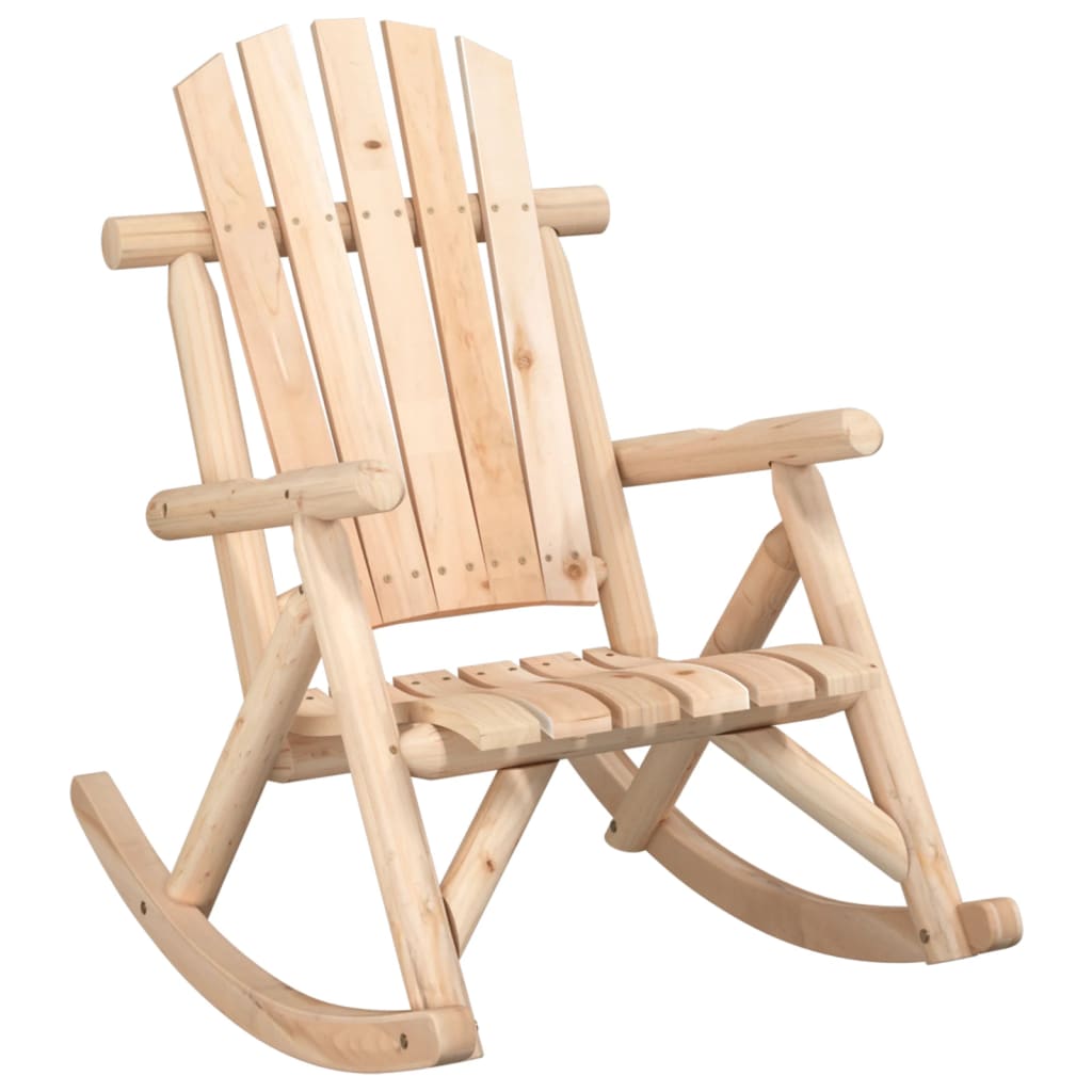 vidaXL Garden Rocking Chair 69x96x101 cm Solid Wood Spruce | vidaXL.ca
